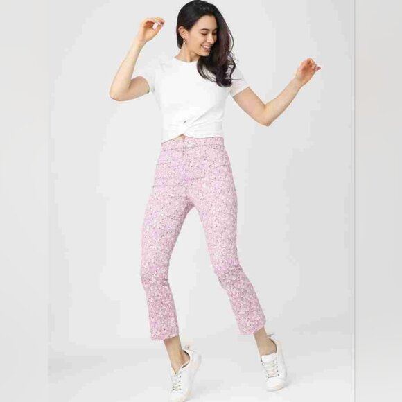 Zara | Pants & Jumpsuits | Nwot Zara Floral Print Daisy Kick Flare ...